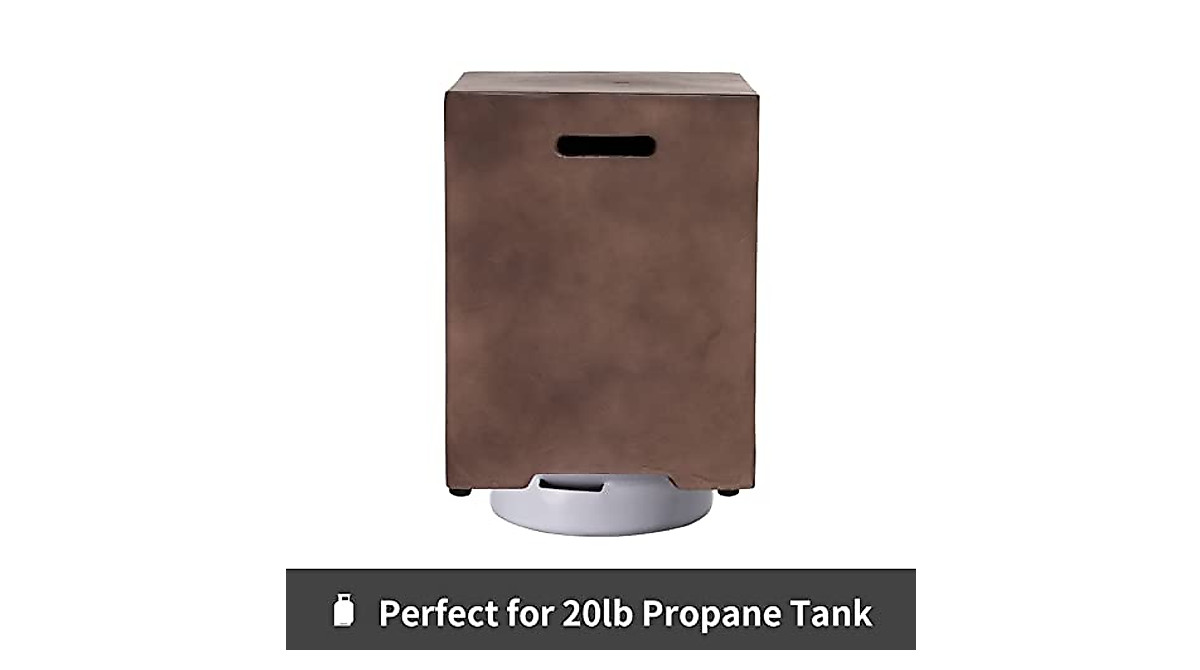 HOMPUS Propane Tank Cover Table 16 inch for Fire Table, 20lb Gallon Gas ...