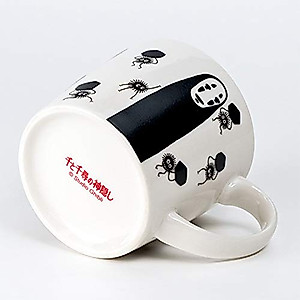 Studio Ghibli via Bluefin Benelic Spirited Away Mysterious Color Changing Teacup Mug with No Face and Soots White, Approx. 3"