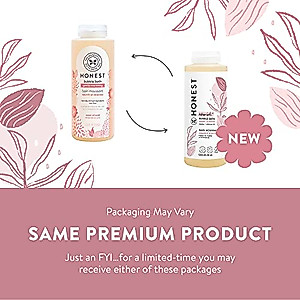 The Honest Company Foaming Bubble Bath , Gentle for Baby , Naturally Derived, Tear-free, Hypoallergenic , Sweet Almond Nourish, 12 fl oz