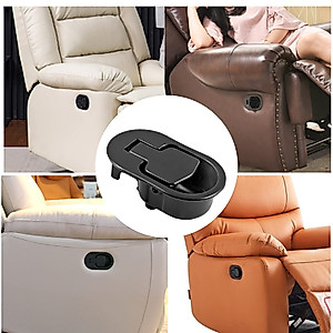 BokWin 1 Pcs Metal Recliner Pull Handle Replacement,Couch Sofa Cable Chair Recliner Lever Handle,Exposed Cable Length 4.9inch