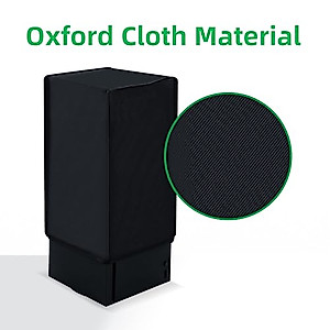 Tolesum Dust Cover for Xbox Series X Console, Water Repellent Oxford Cloth Protective Case Anti Scratch Sleeve - Black