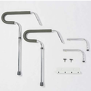 Medline's Guardian Toilet Safety Rail with Adjustable Height for Bathroom Safety, Toilet Assist, and Grab Bar