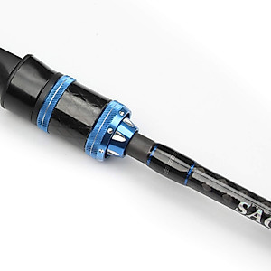 Rosewood Slow Jigging Fishing Rods,2 Pieces Trolling Boat Rods, 1.95m 5/5 Lengths & Actions- Casting, X High Carbon for Saltwater Sea Baitcasting Fishing