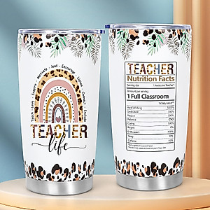 UAREHIBY Teacher Appreciation Gifts with 20 OZ Wine Tumbler - Christmas Gifts for Teacher - Gift Basket for Women Teacher - Thank You Gifts for Men - End of The Year Gifts - Back to School Gifts