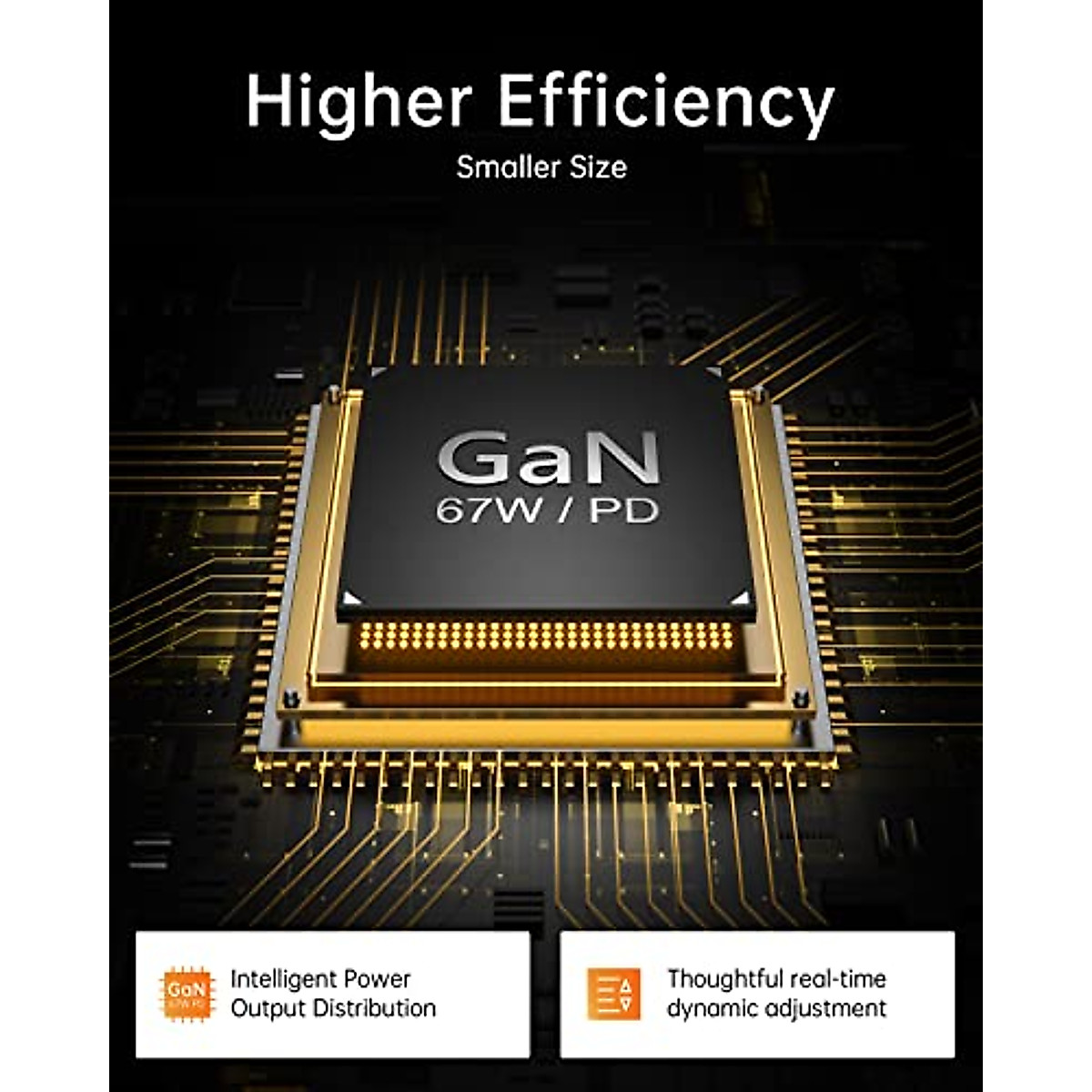 USB C Charger Block, SELORE 67W Fast Charging Adapter, 3-Port GaN Charger Foldable USB-C Wall Charger for MacBook Pro/Air, iPad Pro, Galaxy S23/S22, iPhone 15/14, Dell XPS, Laptop