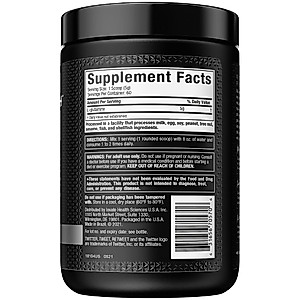 Glutamine Powder | MuscleTech 100% Pure L Glutamine Powder | Post Workout Recovery Drink | L-Glutamine Powder for Men & Women | Muscle Recovery | Unflavored (60 Servings)