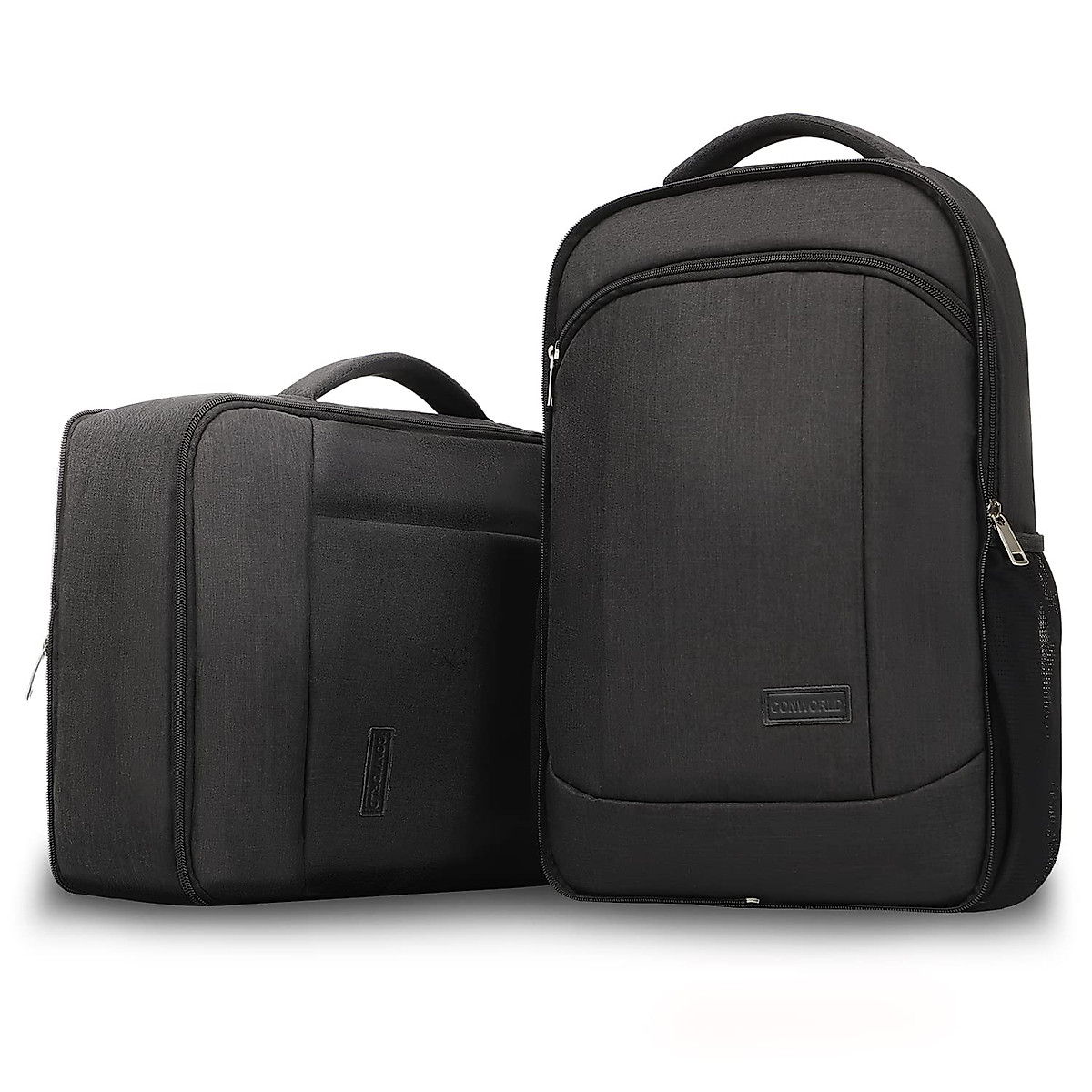 Conworld Travel Backpack 2 in 1, 40L Flight Approved Carry On Backpack for Men Women, Combination Carry on Backpack Lightweight Business Weekender Overnight Large Backpack