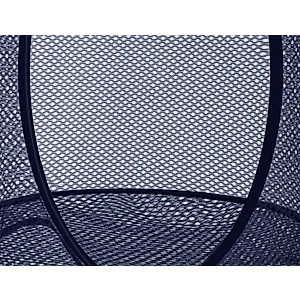 Libeder Stuffed Animal Storage Mesh Hanging Storage Space Saver Bags Organizer,Foldable Storage Organizer 5 Compartments Toy Storage Basket for Kids Room Bathroom 2 Sets Navy Blue