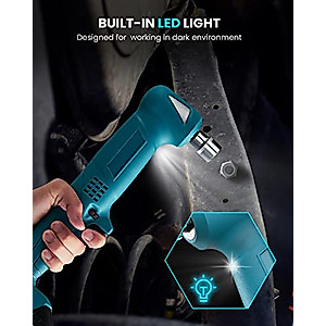 Seesii 3/8" Cordless Ratchet High Torque, 70Ft-lbs Electric Ratchet Wrench Set w/Two 2.0Ah Batteries,21V 2100 RPM Variable Speed Ratcheting Wrench w/ 6 Sockets,1/4'' Adapters,3'' Extension Bar, RT700