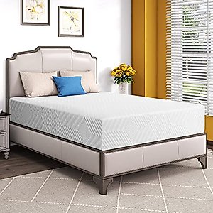 IULULU Twin Mattress, 12-Inch Twin Memory Foam Mattress - Green Tea Gel Infused, Medium-Firm for Cool Sleep and Pressure Relief Bunk Trundle Bed in a Box, CertiPUR-US Certified
