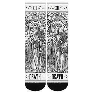 Tarot Card Death Socks for Women Socks for Men Crew Socks for Boys Mid Socks for Girls Stocking Stuffers for Teens Casual Athletic Sport Dress Socks