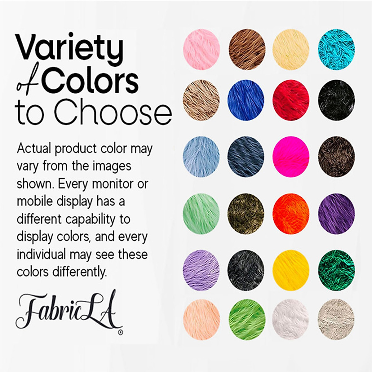 Faux Fur Fabric by The Yard - Artificial Craft Fur - 18" X 60" Inch Wide - Fur Fabric for Craft Supply, DIY Furry Plush Projects, Sewing, Material, Decoration, Upholstery, Light Brown, Half Yard