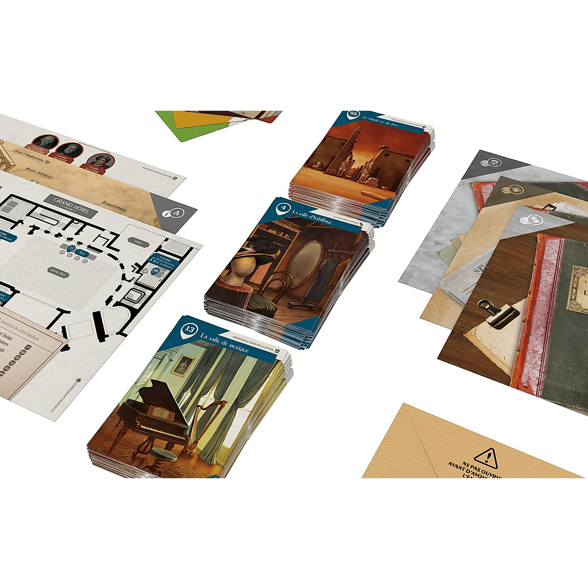 Suspects | Murder Mystery Game | 3 Cases to Solve | 1 to 6 Players | 60 Minutes