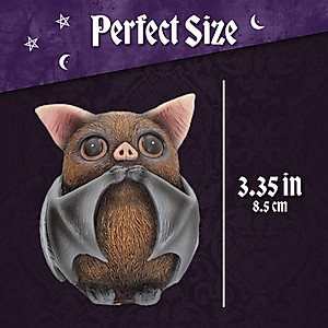 Nemesis Now Three Wise See No Evil Hear No Evil Speak No Evil Figurines, Adorable Hand-Painted Resin Collectibles and Gift - Bats