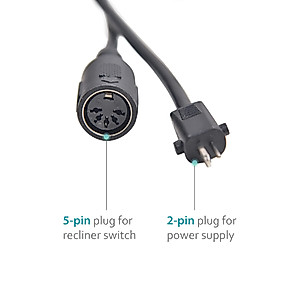 Okin Refined-R Model JLDQ-12 & JLDQ.12.133.226M for Power Recliner Bed Motor Actuator Replacement, Electric Sofa Lift Chair Part Replacement for JLDQ.12.133.226M