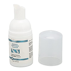 30ml Foam Cleaner for Aligner, Retainer, Denture, Night Guard, Mouth Guard, Mint Extract Retainer Night Guard Cleaner Denture Cleaner for Teeth Whitener