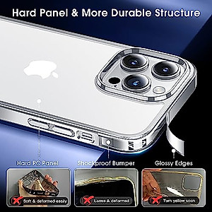 Alphex Official Color Match for iPhone 14 Pro Max Case, Anti-Fingerprints, 10FT Military Grade Protective, Soft Glossy Matte Slim Women Men Phone Cover 6.7 inch, Silver