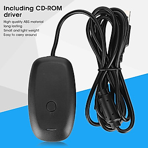 PUSOKEI Game Controller for , No Vibration PC Receiver Gaming Controller Adapter Console with USB Receiver for 360 [video game]