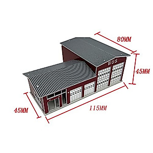 Outland Models Railway Scenery Bus Garage & Maintenance Shed 1:160 N Scale