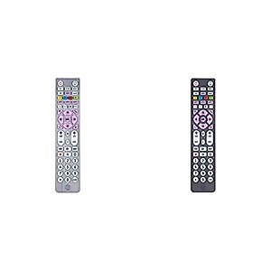 GE Home electricalGE 6-Device Backlit Universal Remote Control, Silver, 37038 & Universal Remote Control for Samsung, Vizio, Lg, Sony, Sharp, Roku, Apple TV, Smart TVs, Graphite