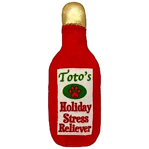 Huxley & Kent Kittybelles | Christmas Drink Cat Toy Bundle | Nip Nog & Toto's Holiday Stress Reliever | Catnip Inside | Realistic Soft Cat Toys | Festive, Fun, Durable, and Safe | Holiday Toys