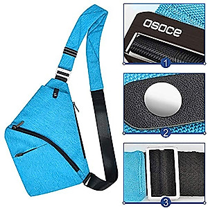 OSOCE Anti-Theft Waterproof Shoulder Backpack Sling Chest Crossbody Bag Cover Pack Rucksack Bicycle Sport