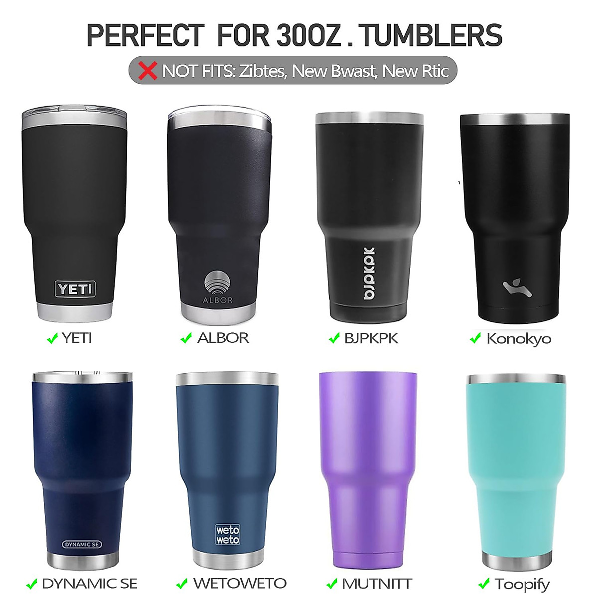 LUCEMILL 30 oz Tumbler Lid Yeti Tumblers, Replacement Lids with Straw for YETI Rambler 26 oz Cup, 35 oz Straw Mug and D·S,BJPKPK,WETOWETO,ALBOR 30 oz Tumbler, Spill Proof Covers