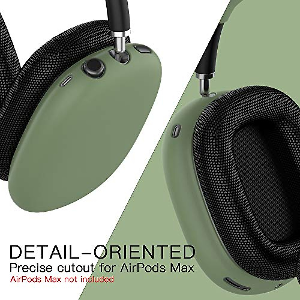 Tucana Silicone Earpads Full Cover Compatible for AirPods Max Headphones, Anti-Scratch Shock Protectors for AirPods Max, Ear Cushions