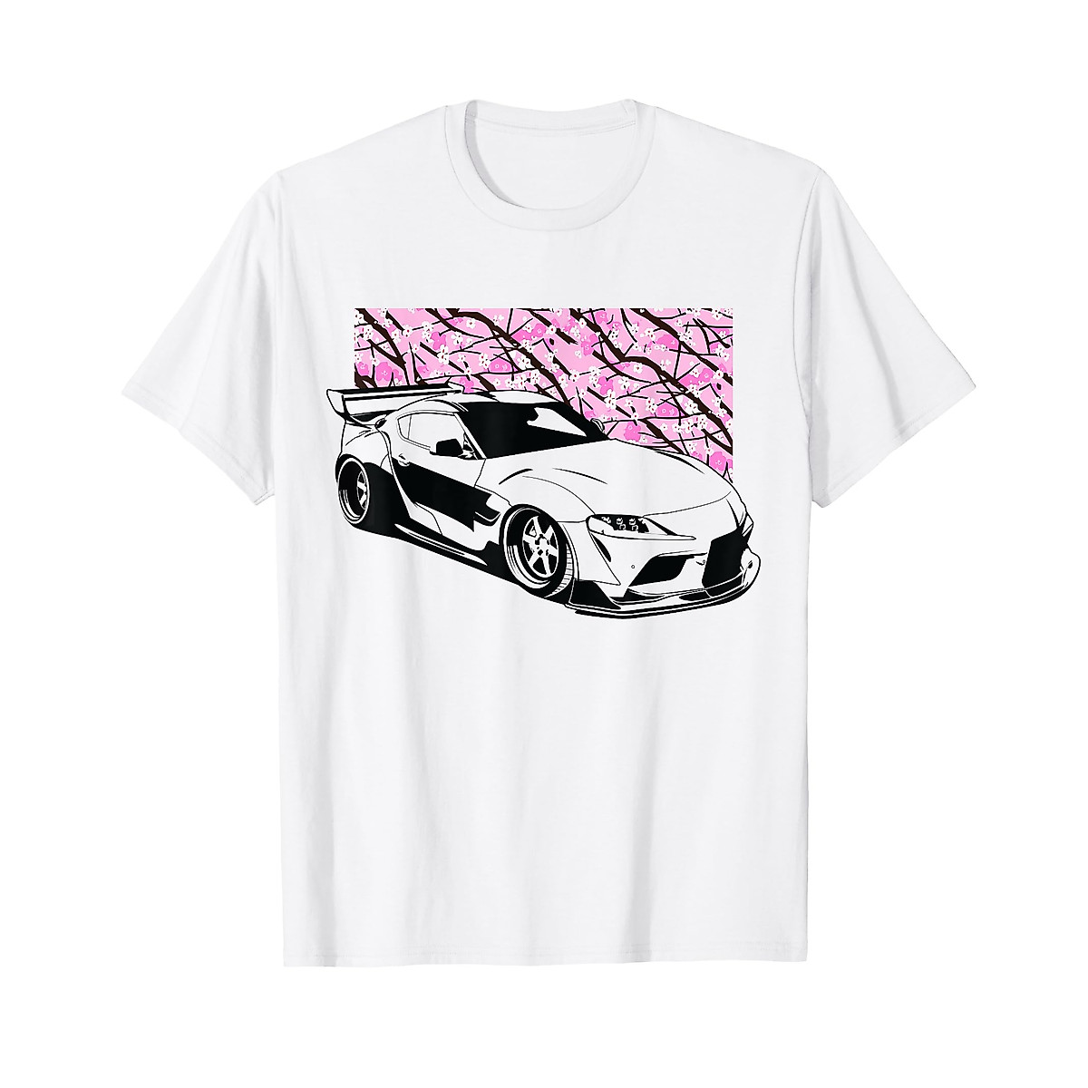 JDM Supra MK5 GR Cherry Blossom 2JZ Stance Graphic T-Shirt T-Shirt