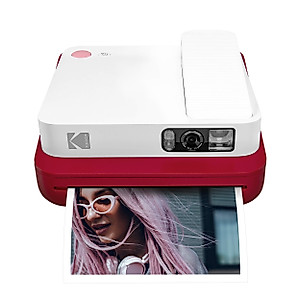 KODAK Smile Classic Digital Instant Camera with Bluetooth (Red) Travel Kit