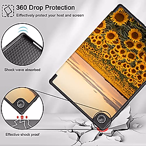 May Chen Case for Samsung Galaxy Tab A8 10.5 Inch 2022 Release, Auto Wake/Sleep Slim PU Lightweight Trifold Stand Folio Cover for Samsung Galaxy Tab A8 Tablet [SM-X200/X205/X207], Sunflower