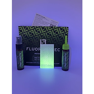 FLUORO-SPEC Instant Lead Testing Kit, Light Lead Up, Indicates Lead Hazards on Any Surface Spray and Shine The Light to Test for Lead