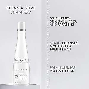 Nexxus Clean and Pure Clarifying Shampoo With ProteinFusion, For Nourished Hair Paraben-Free 13.5 oz