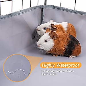 Guinea Pig Cage Tarp Bottom, DZWLKJ Guinea Pig Cage Liner, Guinea Pig Bedding Waterproof and Washable Base Also for Rabbits, Bunny, Chinchillas, Hedgehog, Ferrets and Other Small Animals.