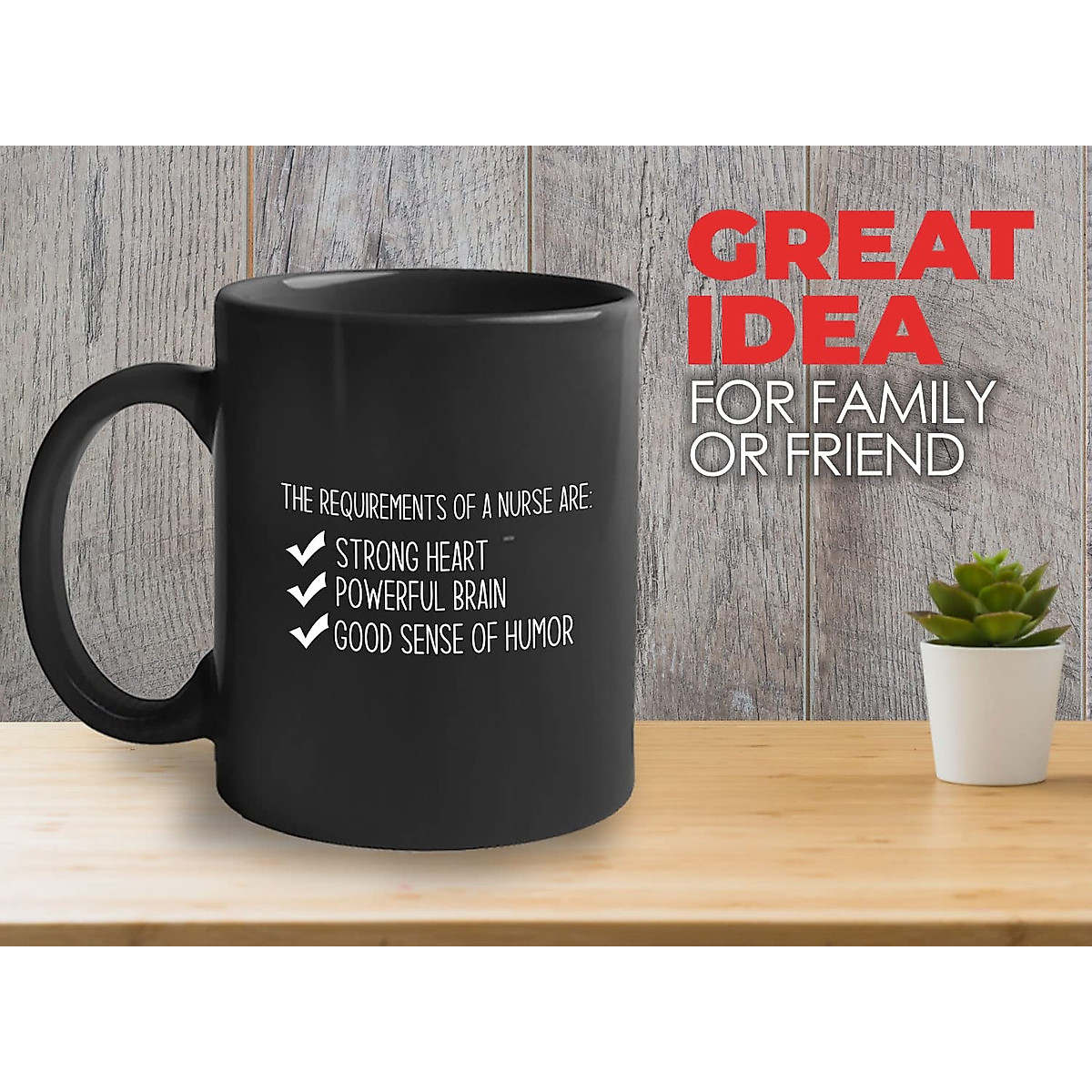 Bubble Hugs Nurse Coffee Mug 11oz Black - The Requirements - Labor Clinical Certified Nursing Assistant Surgical Emergency Oncology Practitioner