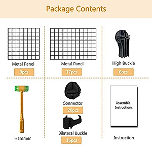 Wolizom Wire Cube Storage, 3 * 6-Cube Grid Storage Shelf, Metal Wire C Grids Shelves, Stackable Modular Shelving Organizer, DIY Closet Bookcase Bookshelf for Bedroom, Living Room, Office Black