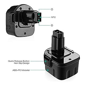 FirstPower 3.7Ah12V Battery - Compatible with DEWALT 12V DW9071 DW9072 DC9071 DE9037 DE9071 DE9072 DE9074 DE9075 152250-27 397745-01 2-Packs