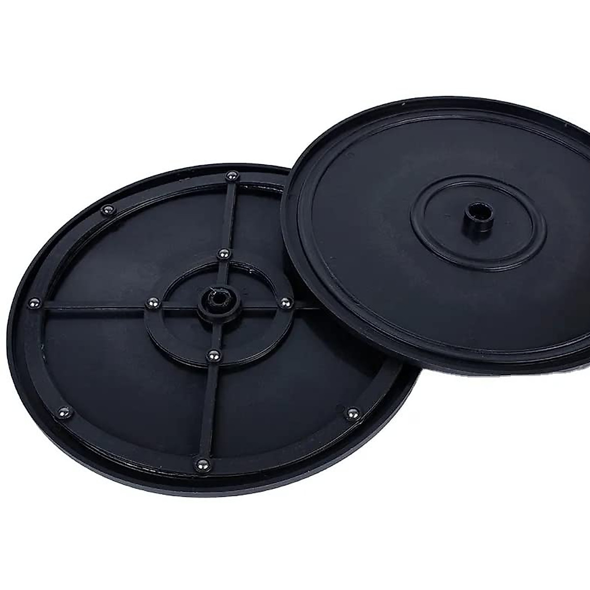 Mateda Lazy Susan Turntable Organizer Non Skid Heavy Duty Rotating Swivel Steel Ball Bearings for TV, Monitors, Laptops, Artwork, Plants (12 Inch)