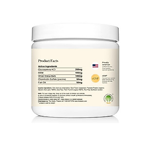 Woofy Maximum Strength Hip & Joint Health Supplement for Dogs - with Glucosamine, Chondroitin, and MSM, 90 Soft Chewable Tablets