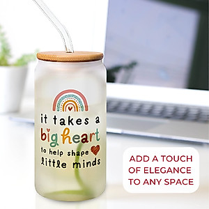 Teacher Appreciation Gifts - Teacher Gifts for Women - Thank You Teacher Gifts, Gifts for Teachers Women - Teacher Gift Ideas - Teacher Christmas Gifts, Teacher Gifts for Christmas - 16 Oz Can Glass