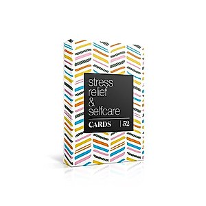 Allura & Arcia 52 Stress Less & Self Care Cards - Mindfulness & Meditation Exercises - Anxiety Relief & Relaxation