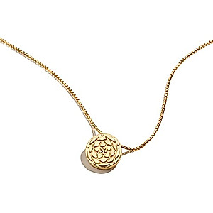 Alex and Ani Path of Symbols Adjustable Necklace for Women, New Beginnings Pendant, 14K Gold Plated Sterling Silver, 15 to 18 in