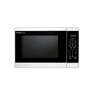SHARP ZSMC1461HW Oven with Removable 12.4" Carousel Turntable, 1.4 Cubic Feet, 1100 Watt Countertop Microwave, CuFt, White
