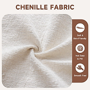 Huatean Home 107” Chenille Modular Sectional Sofa, Modern Couch Sponge Sectional Sofa Couch for Living Room, High Density Sponges Cloud Couch Sectional, L-Shape Couches for Living Room, Beige