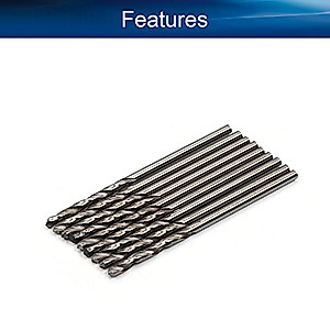 Bettomshin High Speed Steel Straight Shank Twist Drill Bits Set Power Tools Grinding Process 2.2mm Drill Diameter 10Pcs