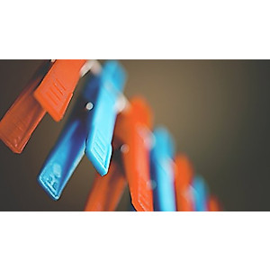 Set of 96 Multi-Colored Black Duck Brand Plastic Clothespins