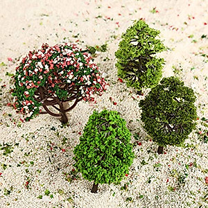 70pcs 3-9cm Model Trees HO Scale Layout, Model Train Scenery Architecture, Railroad ArchitectureModel Train Scenery Architecture, Railroad Architect Diorama Tree for DIY Scenery Landscape, Mixed Color