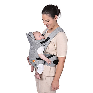 Dreambaby Oxford Adjustable 3-in-1 Position Baby Carrier - Comfortable and Stylish Baby Wrap for Newborns to Toddlers -Suitable for Children 7.5 – 33lbs (Approximately 3-12 Months of Age)