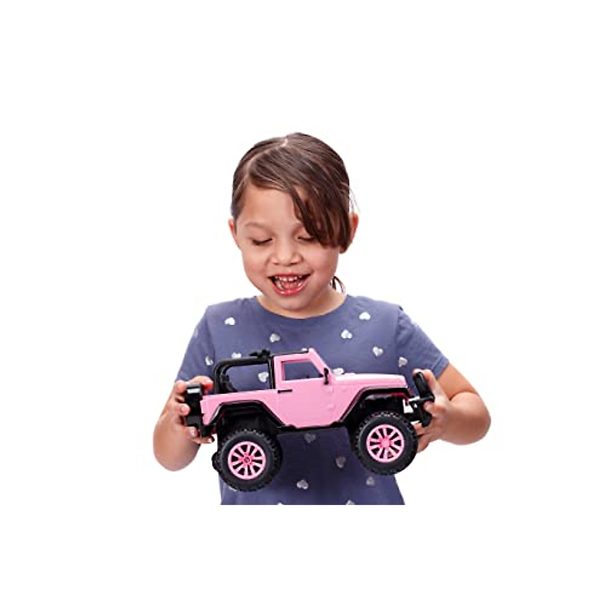 Jada Toys GIRLMAZING Jeep R/C Vehicle (1:16 Scale), Pink, Standard