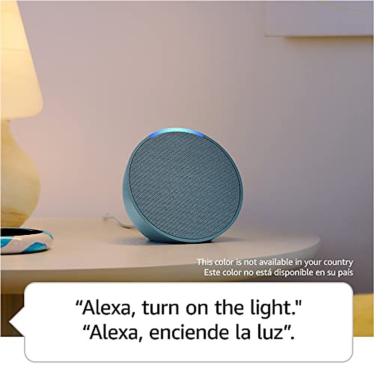 Echo Pop | Full sound compact smart speaker with Alexa | | International Version with EU Power Adaptor | Charcoal